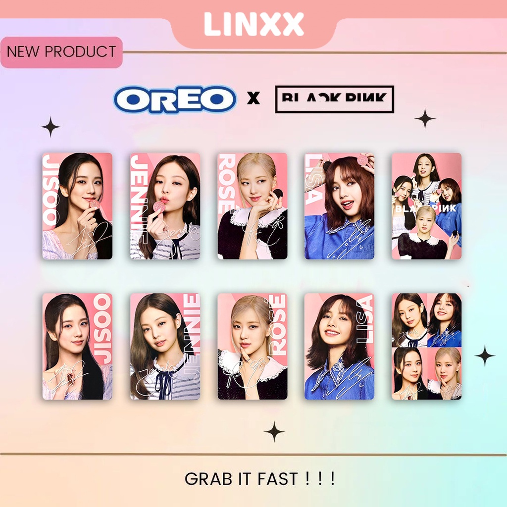 Linxx โปสการ์ด อัลบั้ม BLACK-PINK ×OREO Lomo Card Kpop 5 ชิ้น | Shopee Thailand