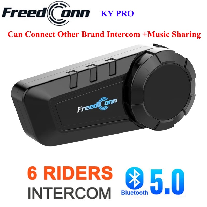 Freedconn KY PRO Bluetooth 5.0 ชุดหูฟังติดหมวกกันน็อครถจักรยานยนต์ ...
