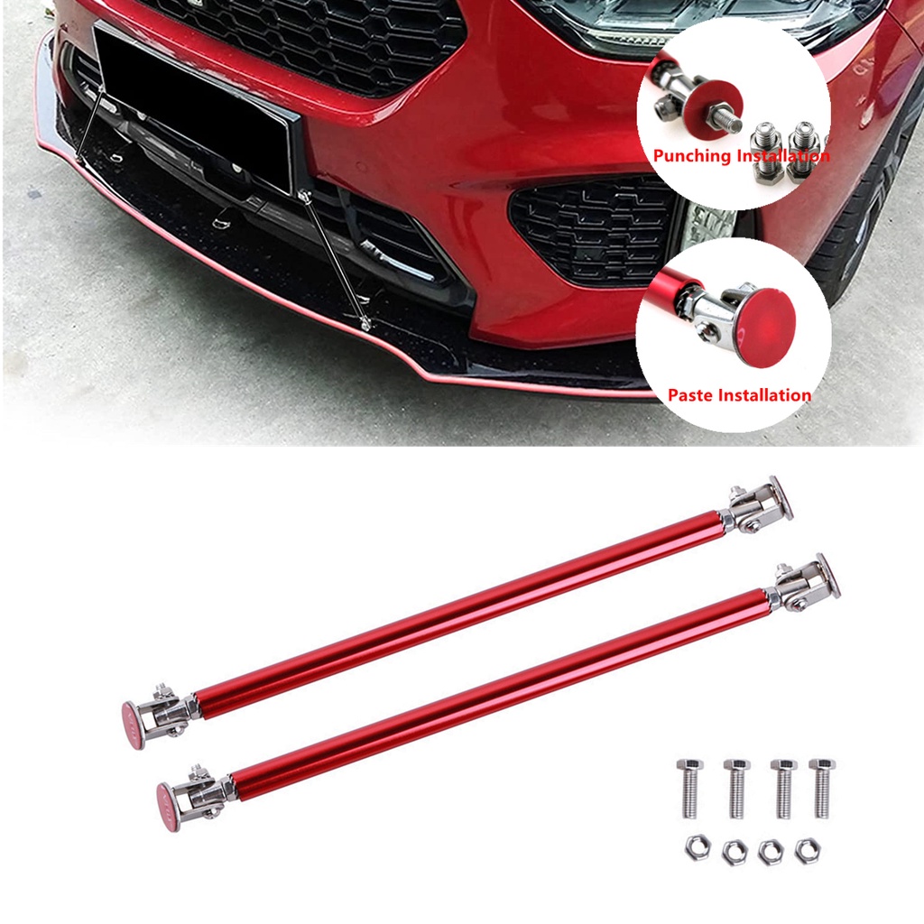 2 แพ็คกันชนหน้าด้านหน้าลิป Splitter Diffuser สนับสนุน Rod Tie Rod Splitter สนับสนุน Rod 7.5-20 ...