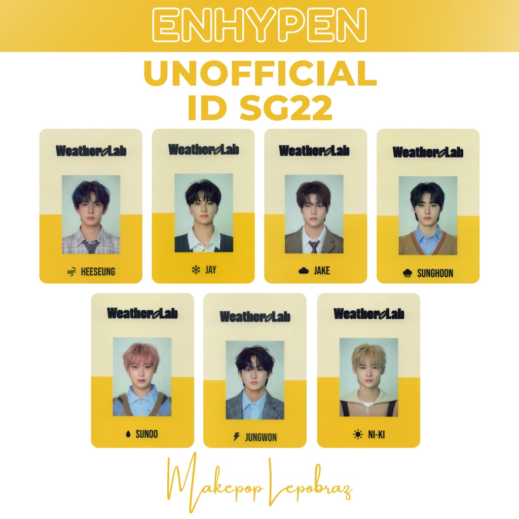 Replika [PC Album REPLICA] ENHYPEN ID CARD SEASON GREETINGS 2022 SG22 ...