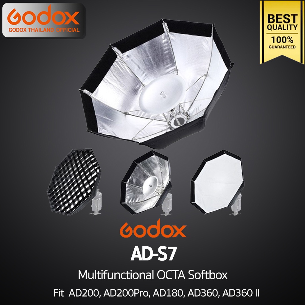 Godox Softbox AD-S7 Multifunctional Octa With Grid ( For AD200 ...