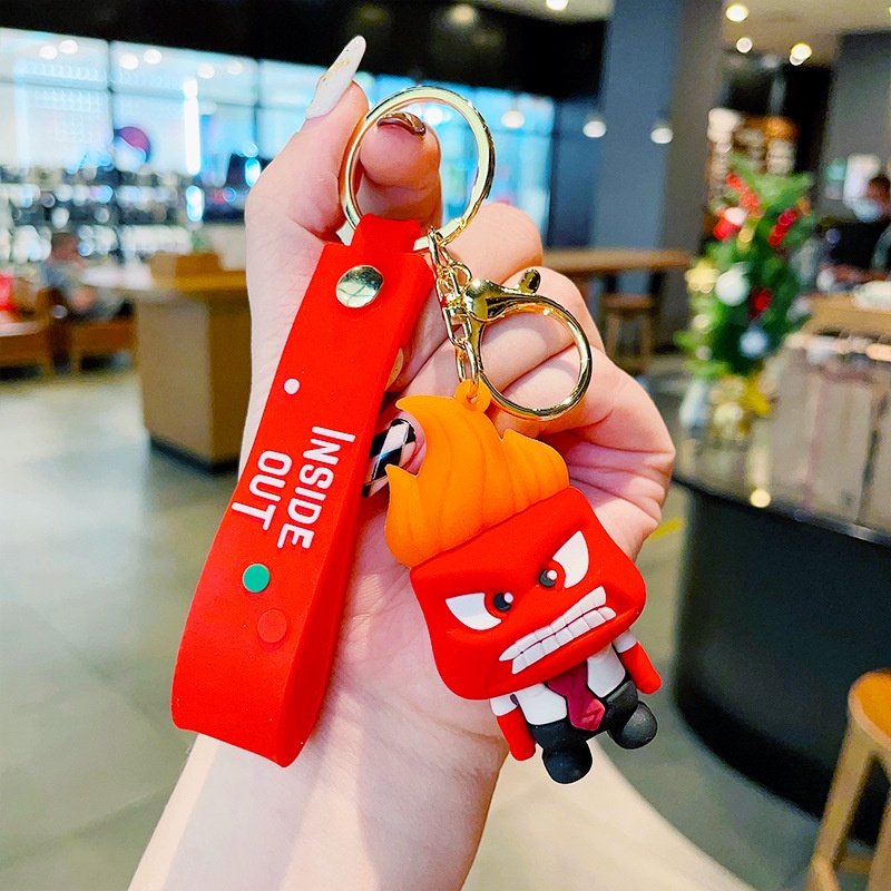 พวงกุญแจซิลิโคน จี้ตุ๊กตาการ์ตูนทีม Mind Agent Team INSIDE OUT น่ารัก ...