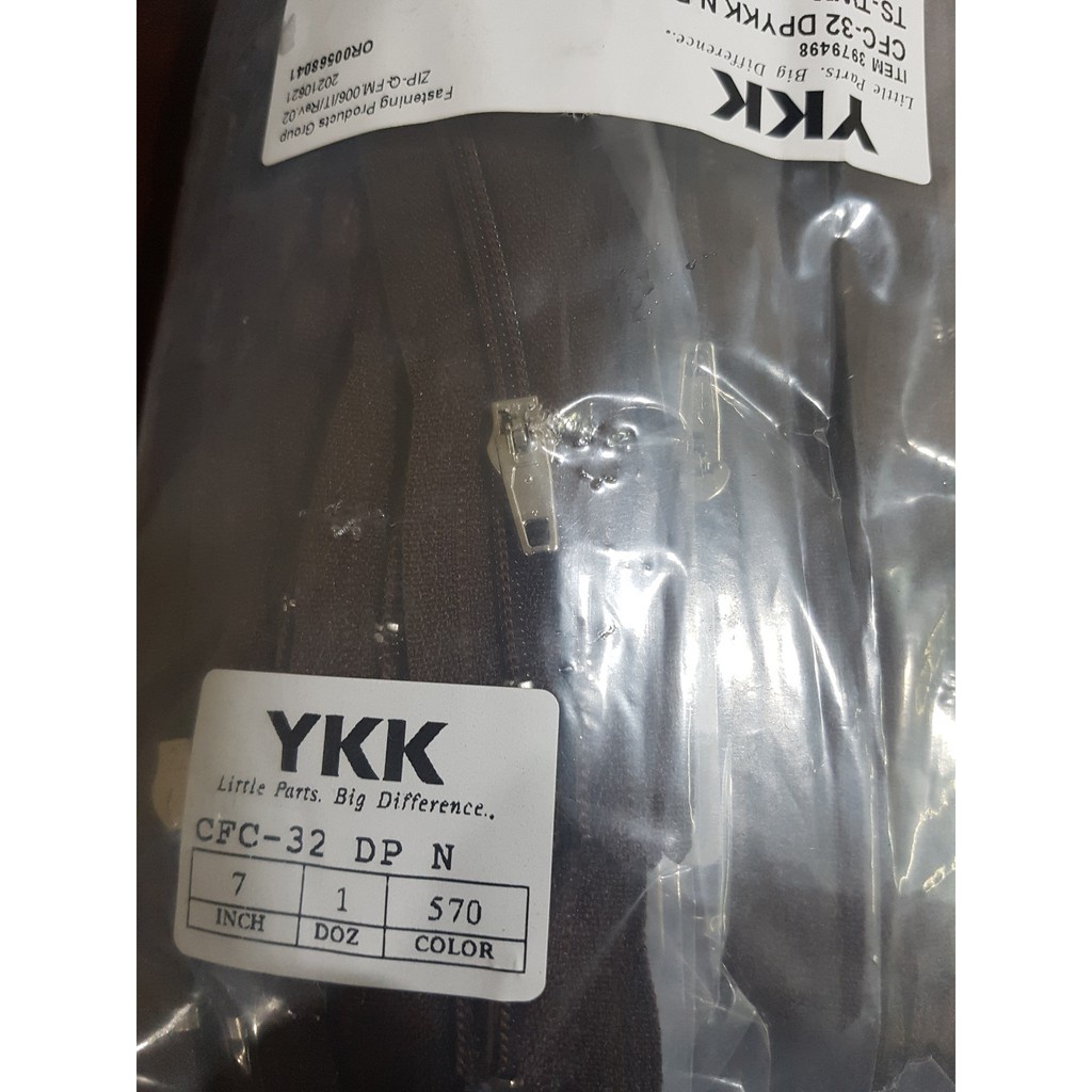 Ykk Zipper 7 นิ้ว 17.5 ซม. / RIT YKK CFC 32 17,5 ซม. หัวนิกเกิลหัวสีแคตตาล็อก 1 | Shopee Thailand