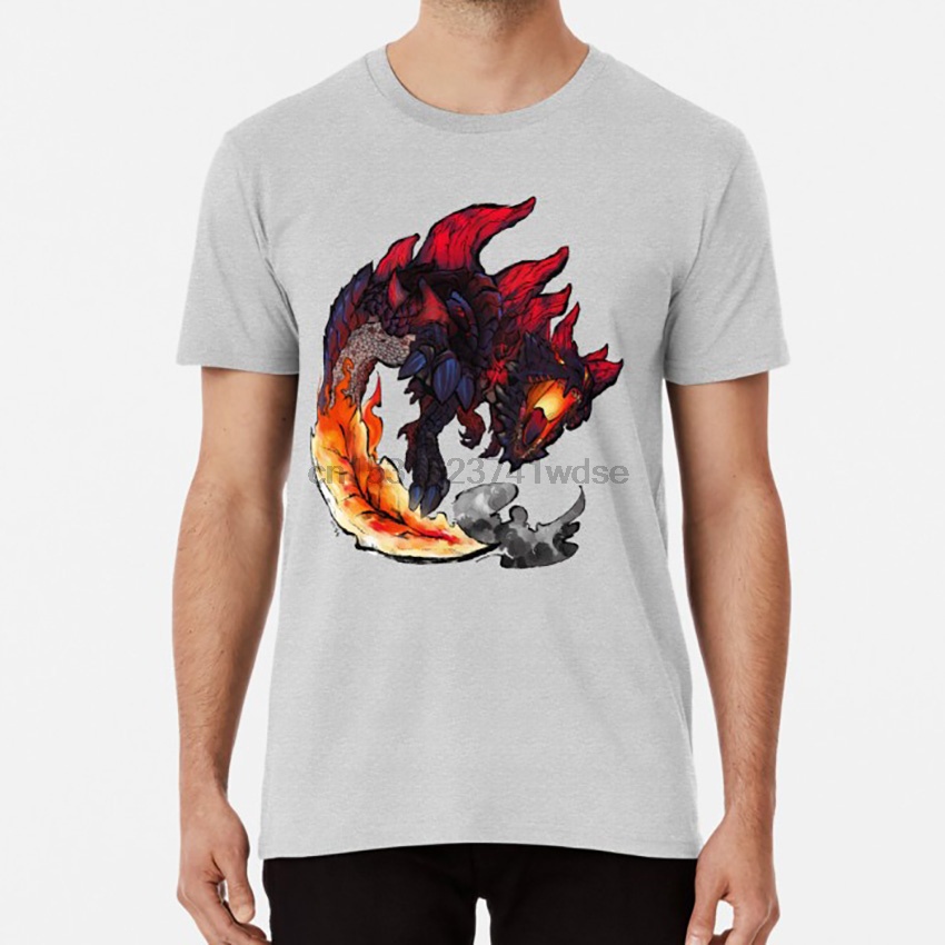 นักล่ามอนสเตอร์ Glavenus T Shirt Fire Dinosaur Trex Glavenus Sword Tail ...