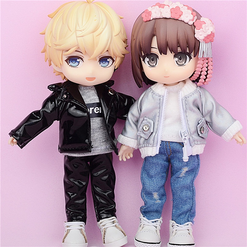Bjd ob11 เสื้อแจ็กเก็ตหนัง แต่งเลเซอร์ หลากสี สําหรับตุ๊กตา 1/12 GSC | Shopee Thailand