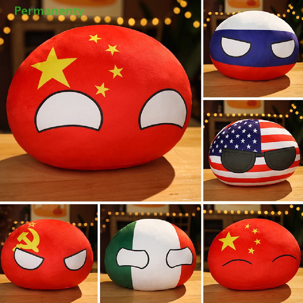 Permanenty 10 ซม. Country Ball ตุ๊กตาของเล่น Polandball จี้ Countryball ...