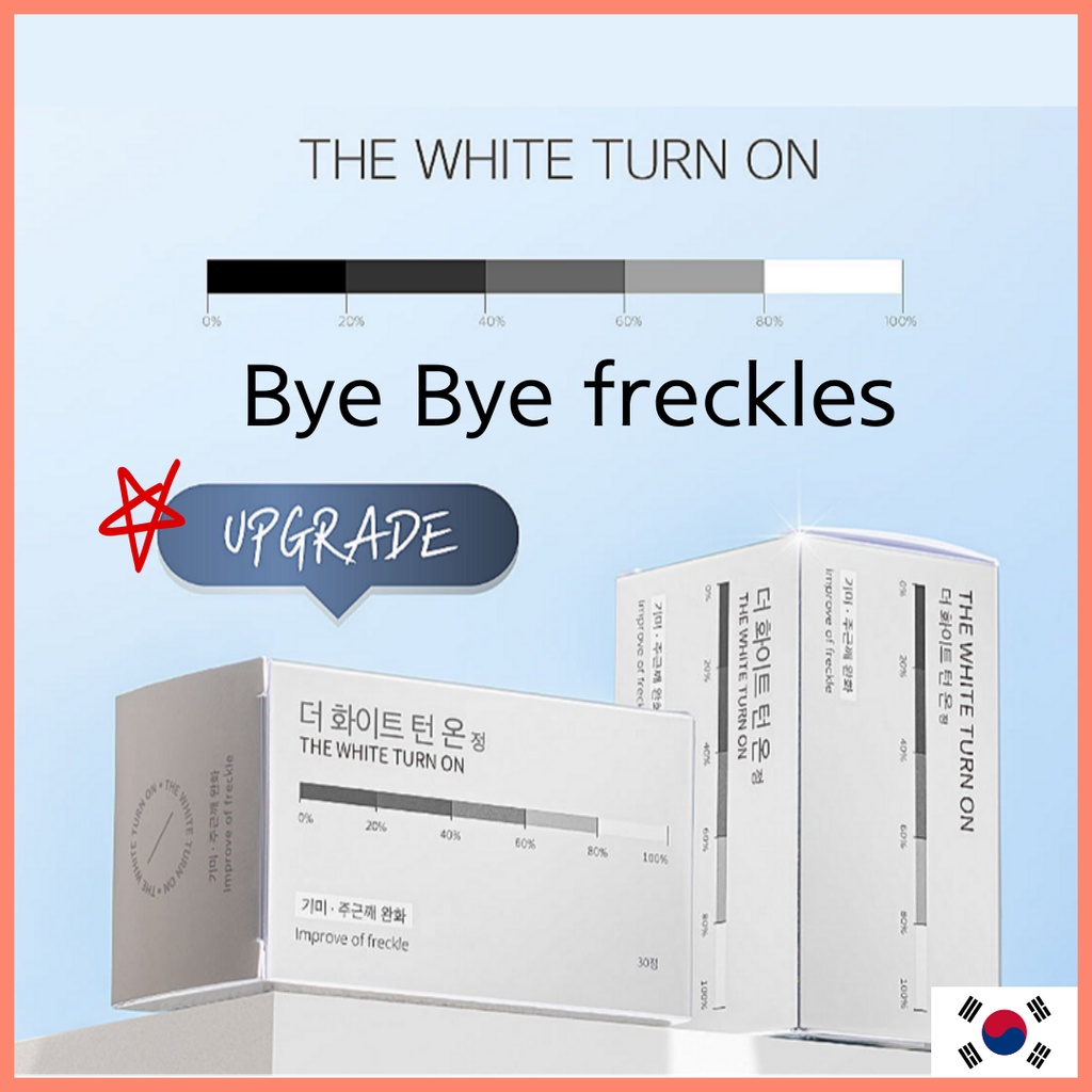 ผิวขาวเกาหลี The White Turn On 30 Tablet Freckles Remove Supplement l ...