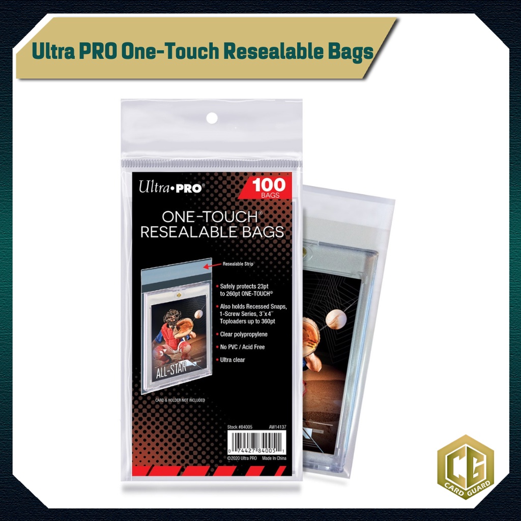 [Card Guard] Ultra Pro One-Touch Resealable Bags ซองใสฝากาว สำหรับใส่เค ...