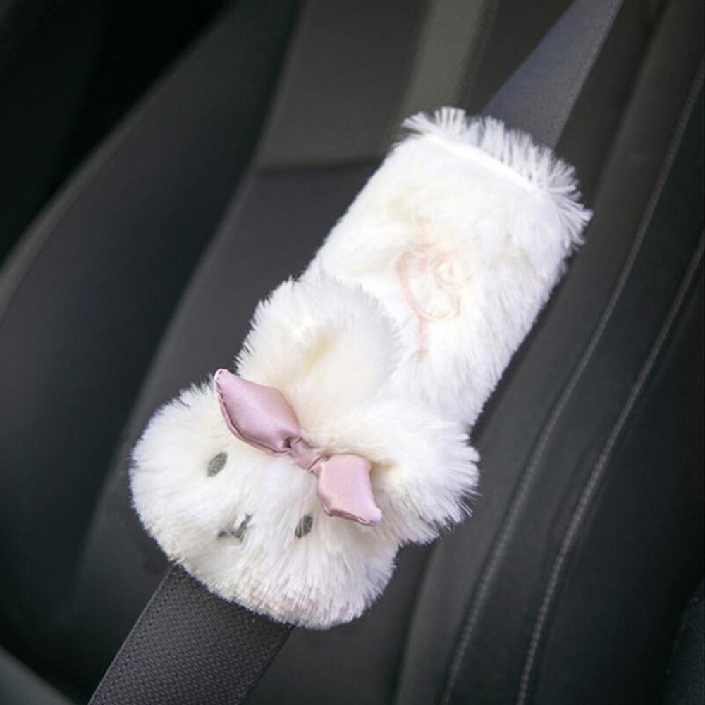 หมอนรองคอในรถ การ์ตูนกระต่ายน่ารักนุ่ม หมอนรองคอในรถยนต์ หมอนเอว ที่พิงหลังในรถยนต์ รถยนต์