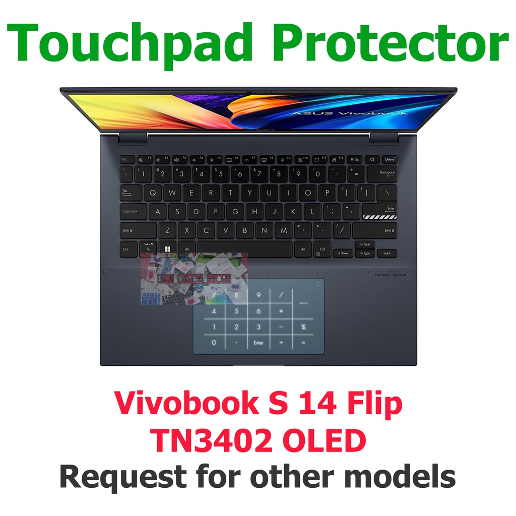 ตัวป้องกันแทร็กแพดทัชแพด Asus Vivobook S 14 TN3402 Flip OLED | Shopee ...