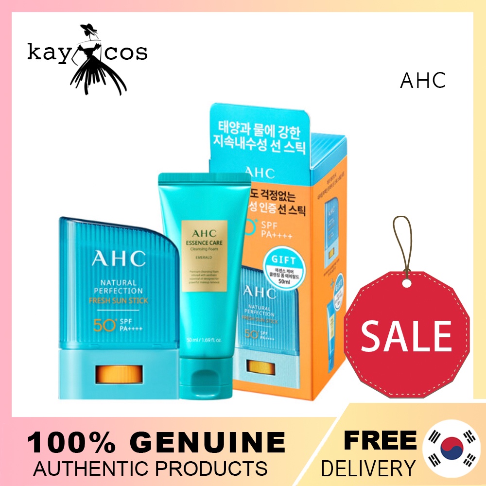 [AHC] Natural Perfection Fresh Sun stick 14g โฟมล้างหน้า กันแดด เอสเซน ...