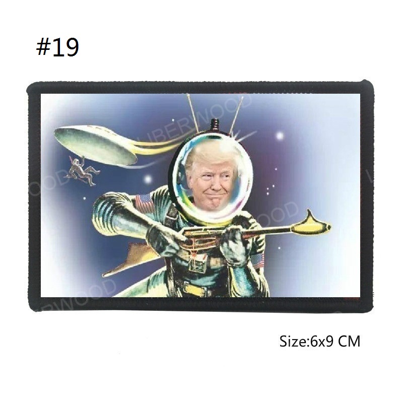 แผ่นแพทช์ปักลาย Donald Trump Space Force Space Explore Travel Badge ...