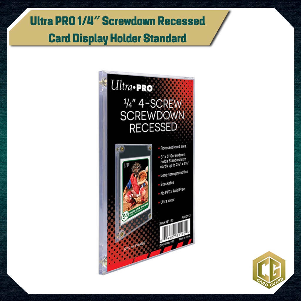 [Card Guard] Ultra Pro 1/4" Screwdown กรอบใสแบบขันน๊อต สำหรับการ์ดหนา ...