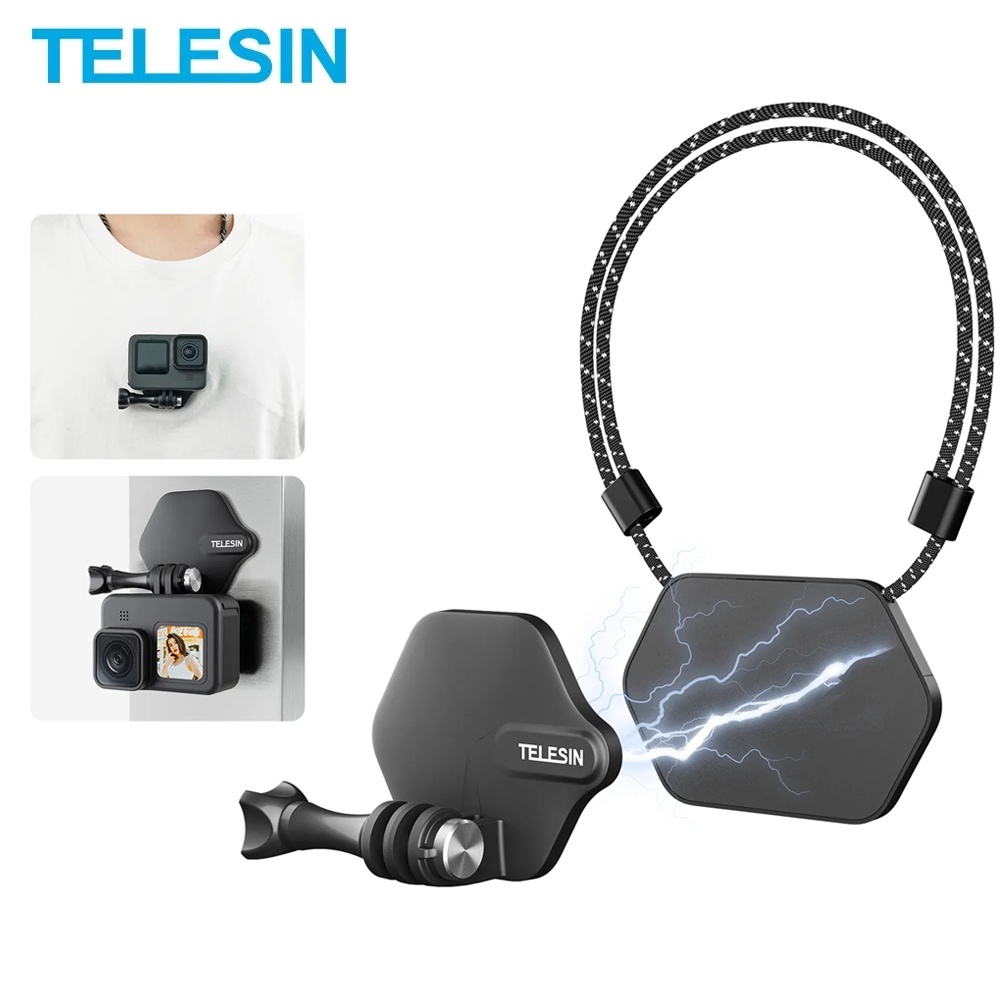 TELESIN Magnetic Pendant Mount Action Camera Quick Release Bracket ...