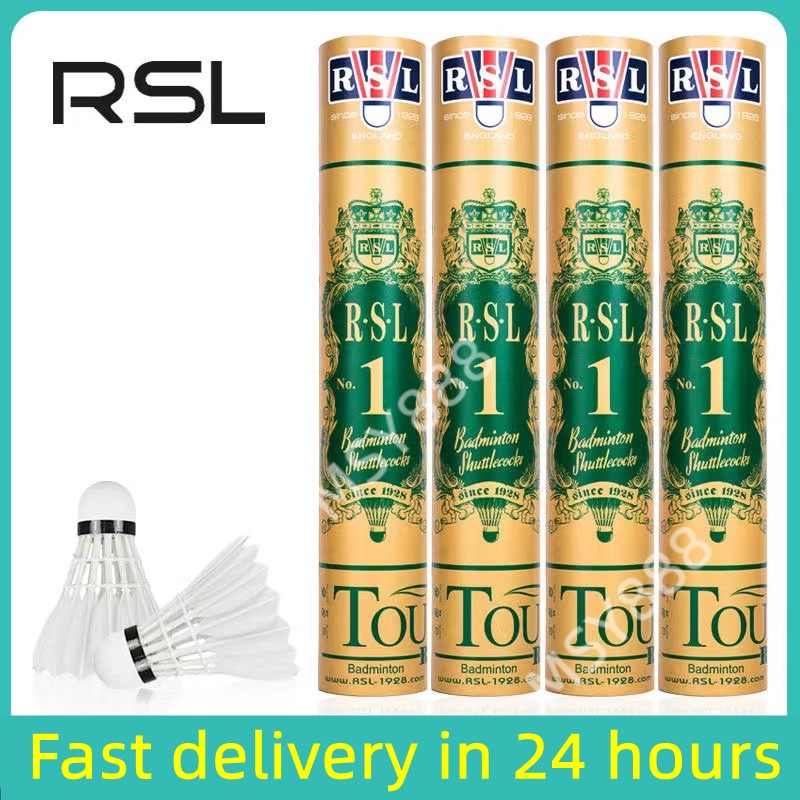 Rsl GOLD RSL1 RSL 1 ลูกขนไก่แบดมินตัน 12 ชิ้น (ความเร็ว 77) | Shopee Thailand