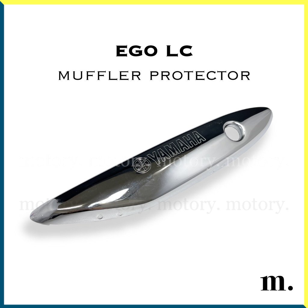 Yamaha EGO LC - MUFFLER PROTECTOR (CHROME) ฝาครอบฝาครอบ EXHAUST EKZOS ...