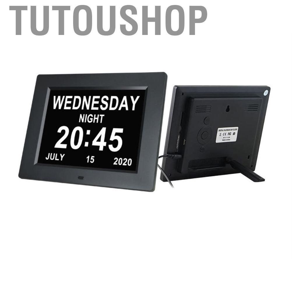 Tutoushop 8 Inch Digital Calendar Day Clock Auto Dimmable Electronic ...