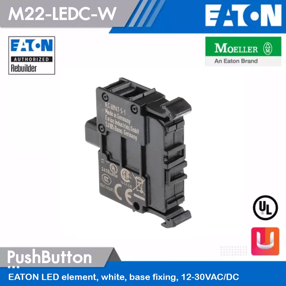 Eaton LED element, white, base fixing, 12-30VAC/DC l M22-LEDC-W สั่งซื้อได้ที่ร้าน Uelectric ...
