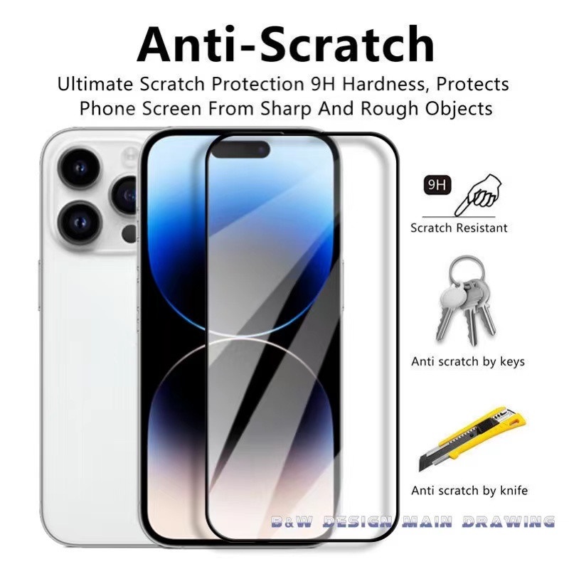 กระจกนิรภัย 10D แบบเต็มจอ สําหรับ iPhone 14 13 12 11 Pro MAX 14 Plus XR IX XS MAX i7 8 Plus ...
