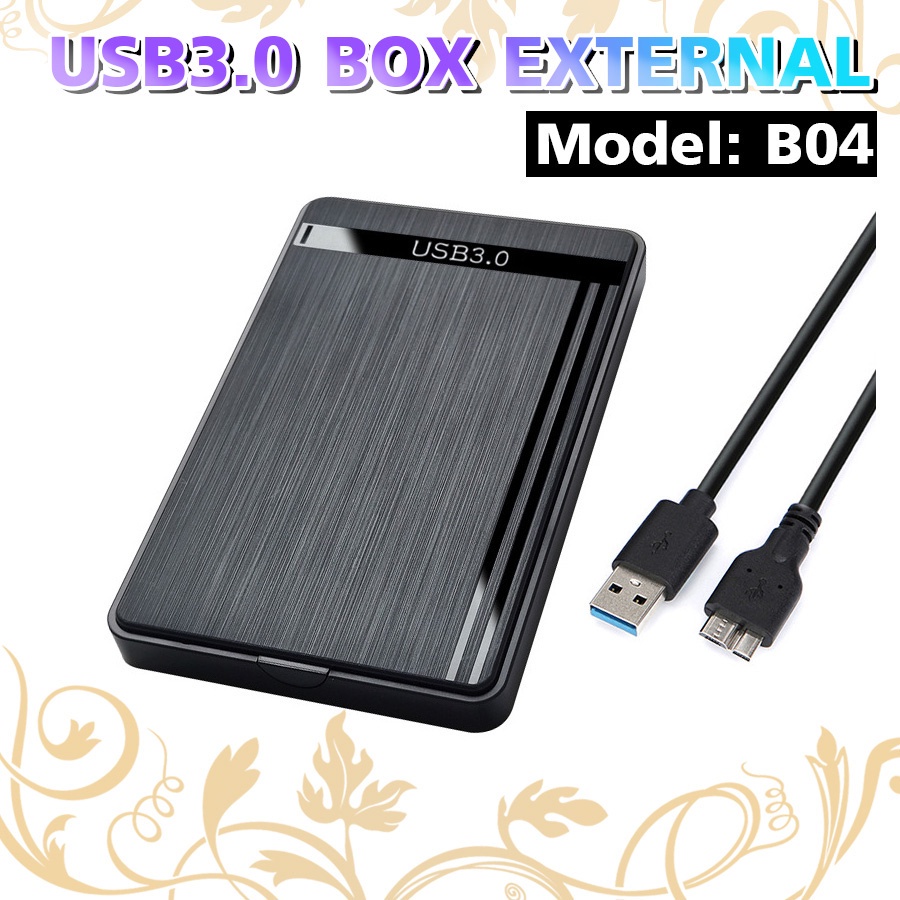 กล่องใส่ HDD USB 3.0 External Box Hard Drive 2.5 กล่องใส่ฮาร์ดดิส External Hard Drive Enclosure ...
