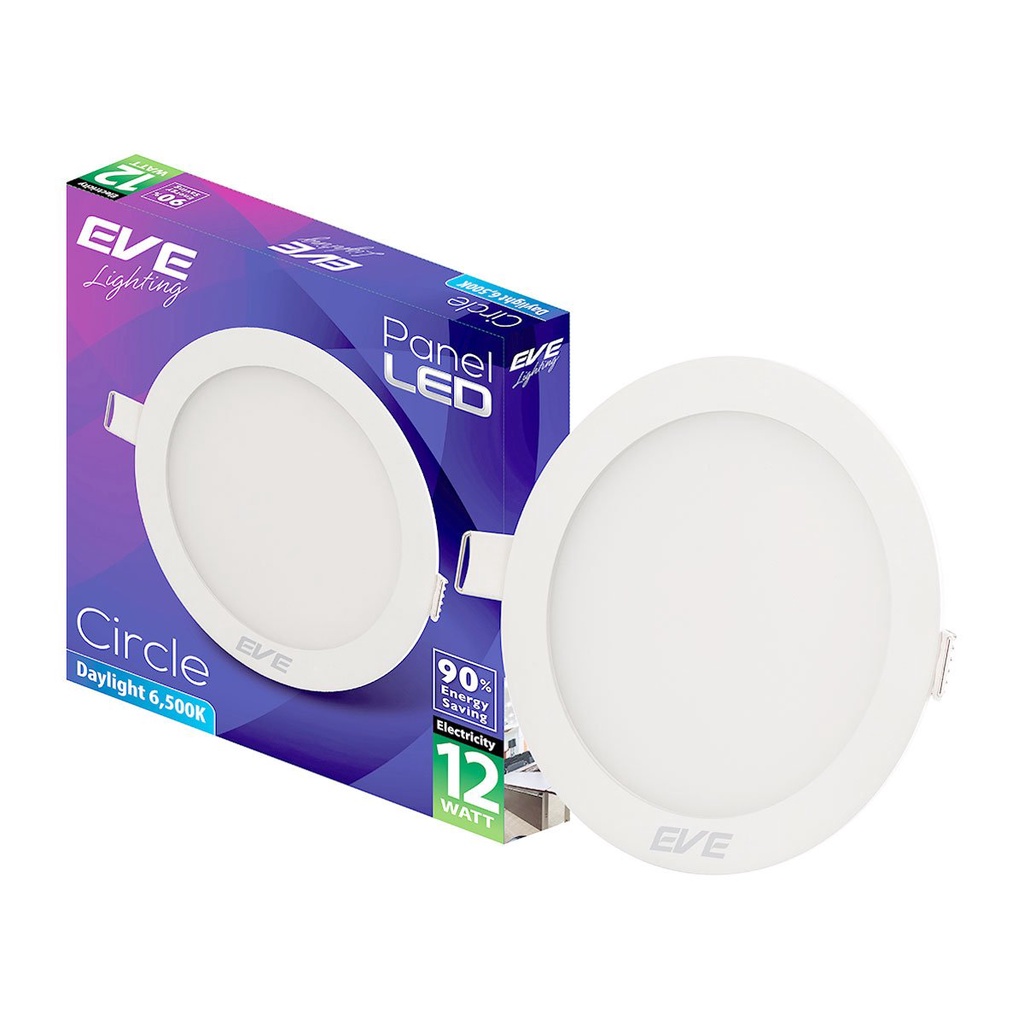 โคมดาวน์ไลท์หน้ากลม 5 นิ้ว LED 12W Daylight EVE LIGHTING รุ่น RD Panel ...