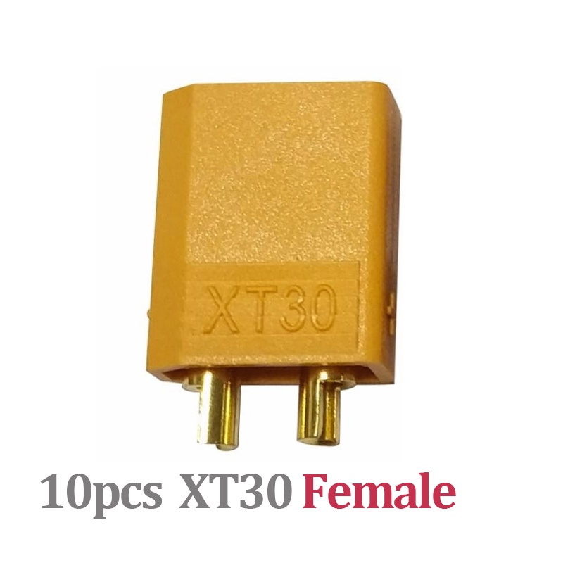 ปลั๊กเชื่อมต่อกระสุนตัวผู้ RC XT30 XT 30 ตัวเมีย สําหรับแบตเตอรี่ RC Lipo ESC Motor DIY 5 คู่ ...