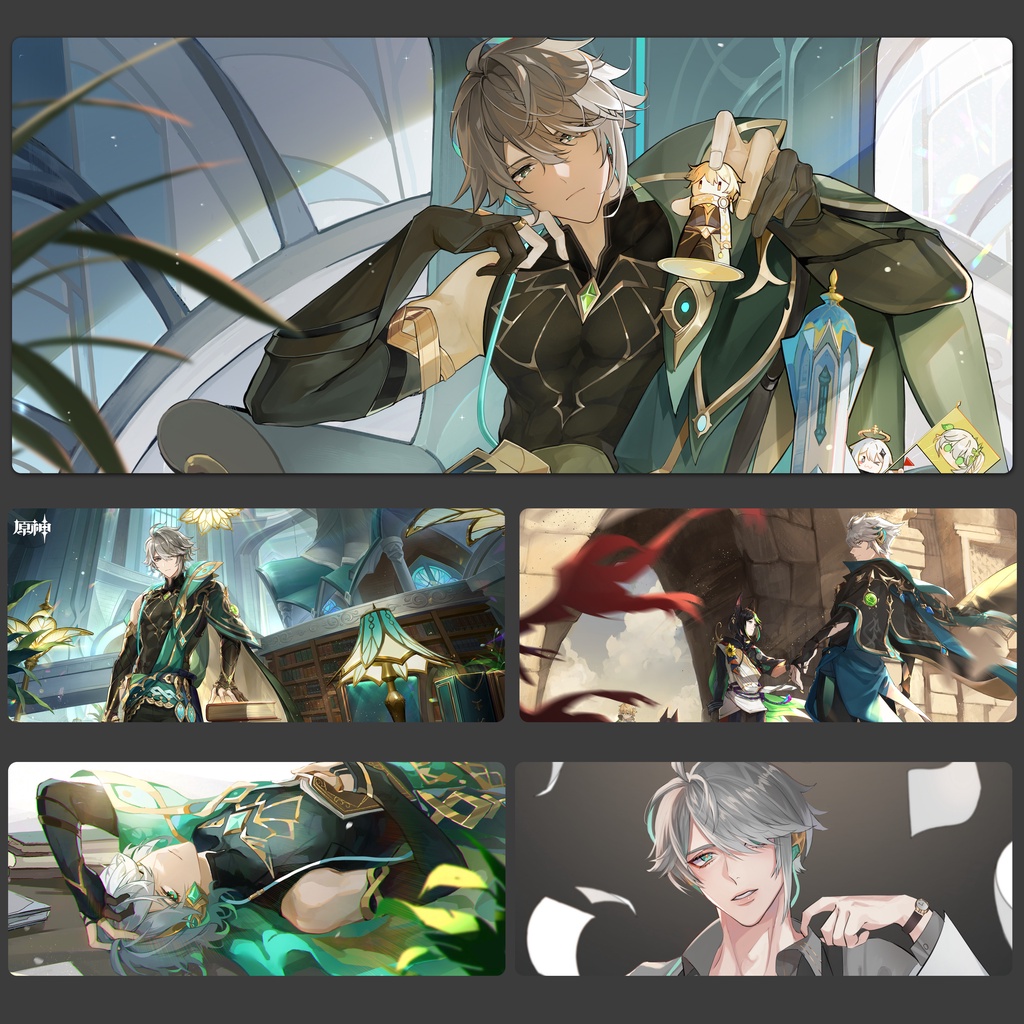 Alhaitham mouse pad Genshin Impact Xiao table pad anime Wanderer ...