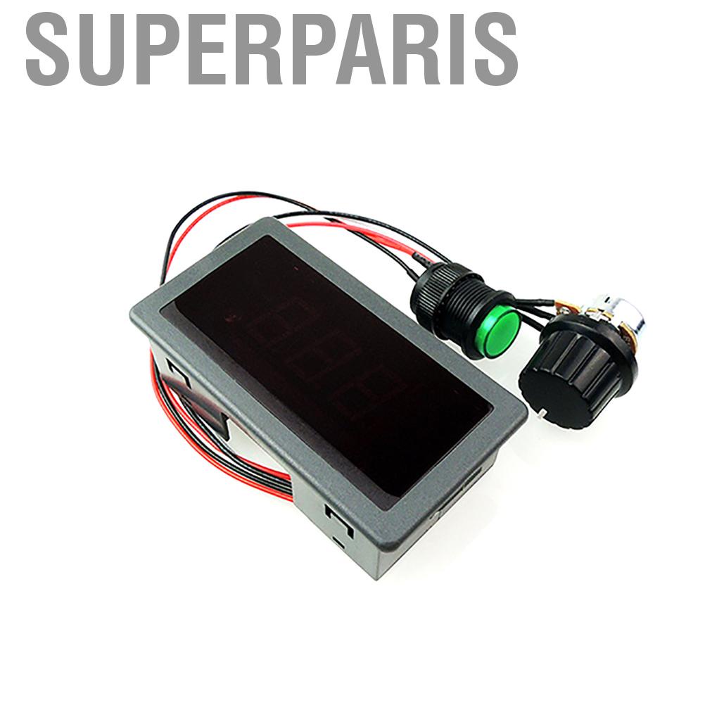Superparis 6V-30V Digital Display DC Motor Speed Controller PWM ...