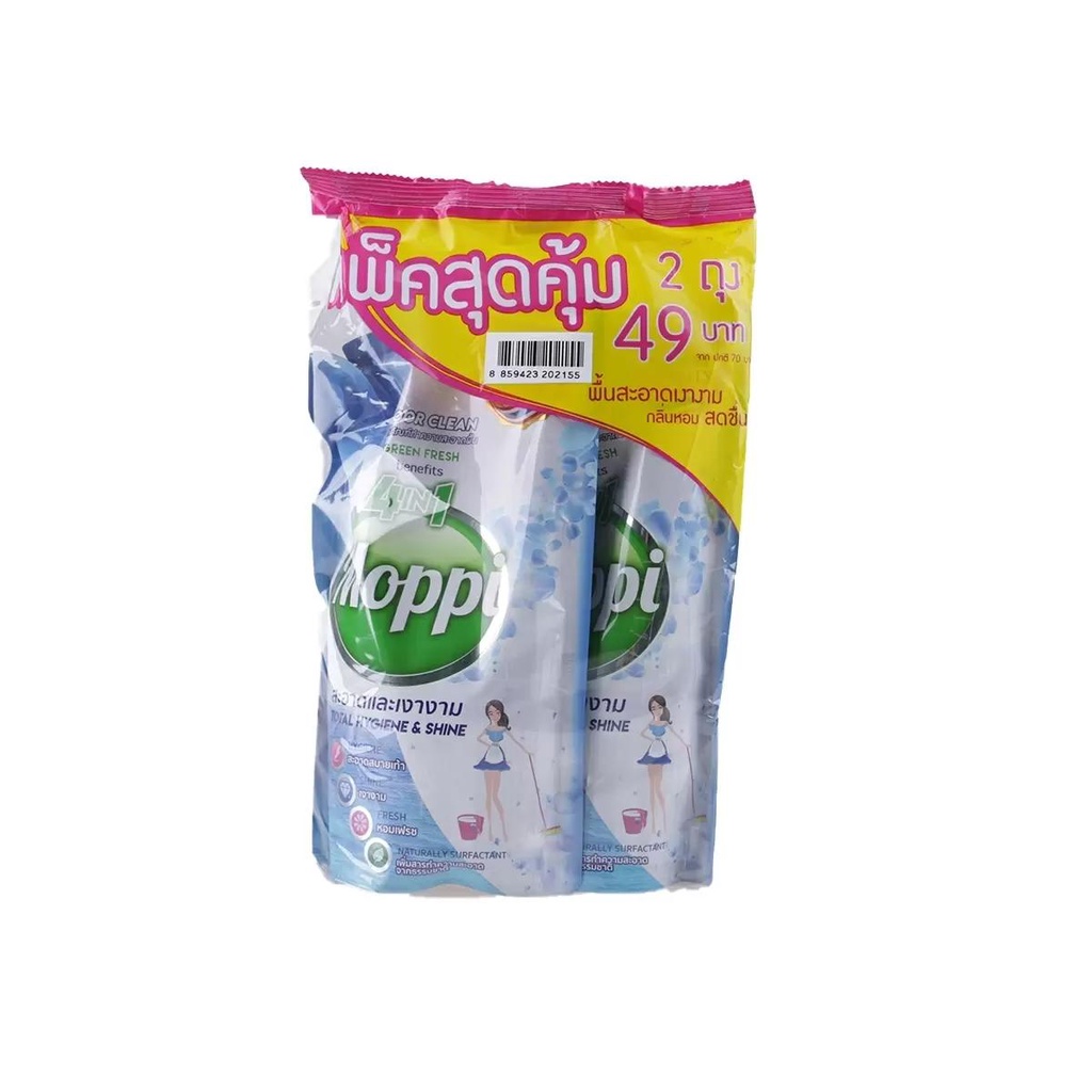 HOMEHAP MOPPI น้ำยาถูพื้น กรีนเฟรช 600 มล. น้ำยาถูพื้น น้ำยาทำความสะอาดพื้น น้ำยาถูบ้าน น้ำยา ...
