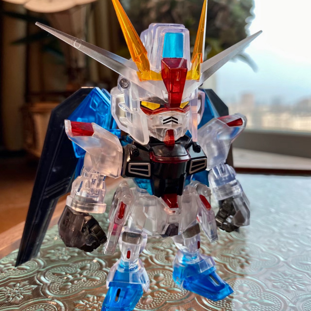 BANDAI 【ของแท้】กล่องสุ่ม ฟิกเกอร์ โมเดลกันดั้ม Qmsv-mini Freedom ...