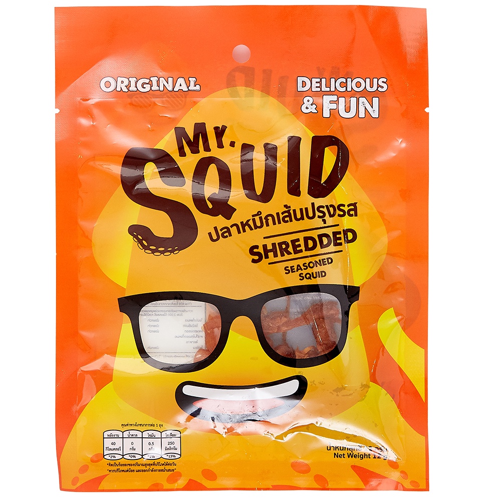 มิสเตอร์สควิดปลาหมึกเส้นปรุงรสคลาสสิค12ก SQUID MR.SQUID SHREDDEDCLASSIC 12 G. | Shopee Thailand