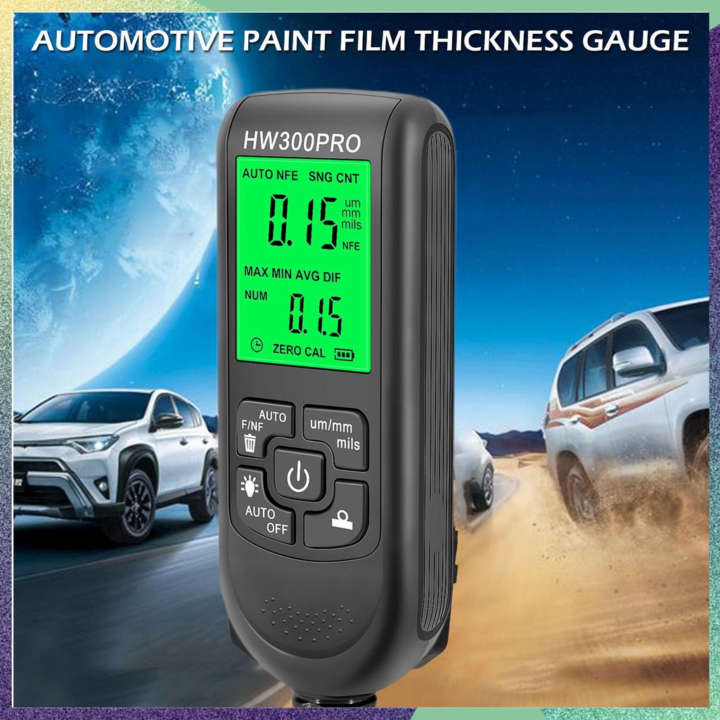 Hw300pro สีรถ Tester จอแสดงผล Lcd Backlight เครื่องวัดความหนาสี ...