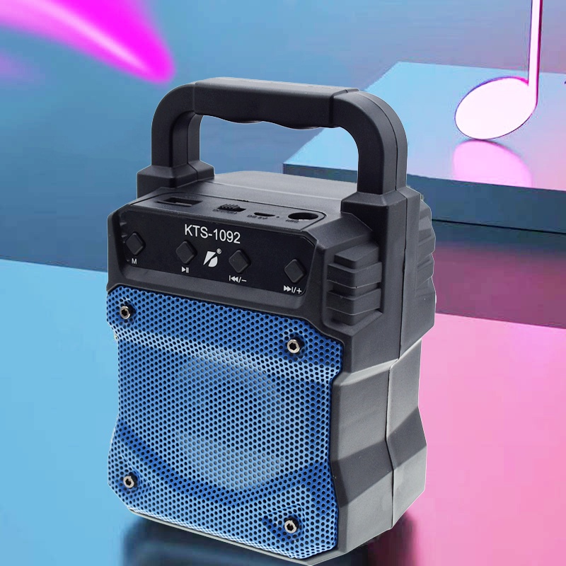 ลำโพงพกพา ลำโพงไร้สาย KTS-1092 ลำโพงบลูทูธ มีแบตในตัว ขนาด 3นิ้ว เชื่อม ...