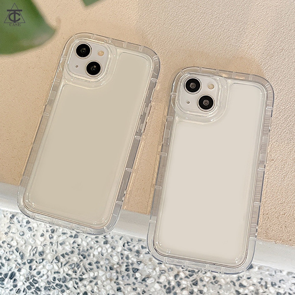 หนา TPU Soft Case เคสใสถุงลมนิรภัยกันกระแทกการ์ตูนน่ารักสำหรับ iPhone ...