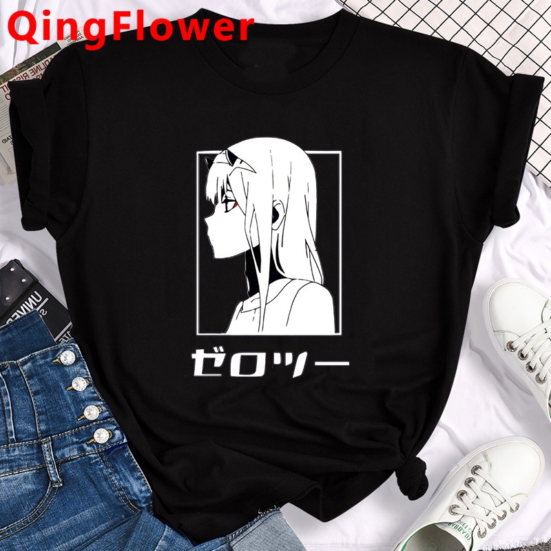 Anime Darling in the Franxx Zero Two Inuyasha Nagatoro top tees female ...