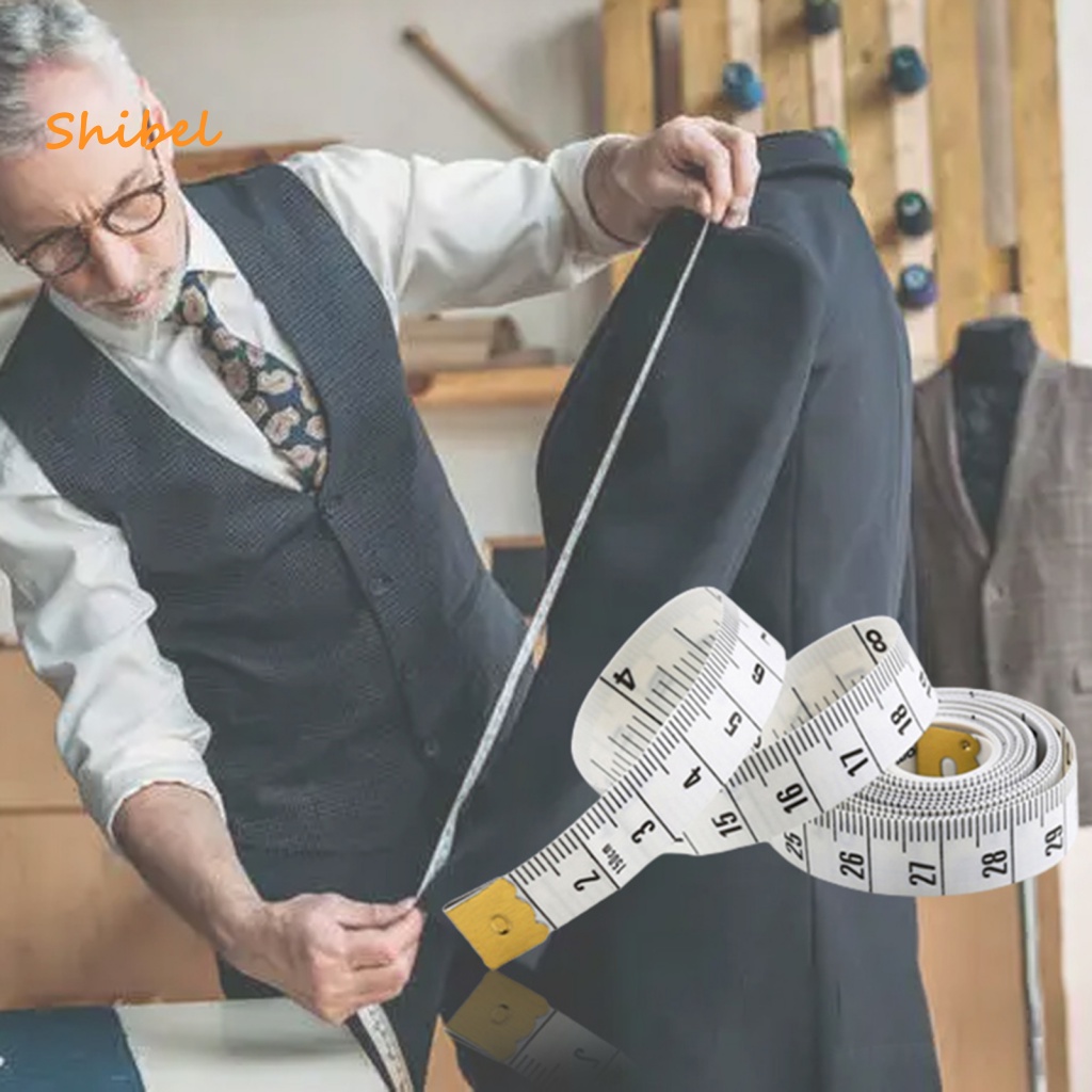 Shibel ไม้บรรทัดเทปวัดตัว Pvc สเกลคู่ พกพาง่าย สําหรับตัดเย็บเสื้อผ้า ...