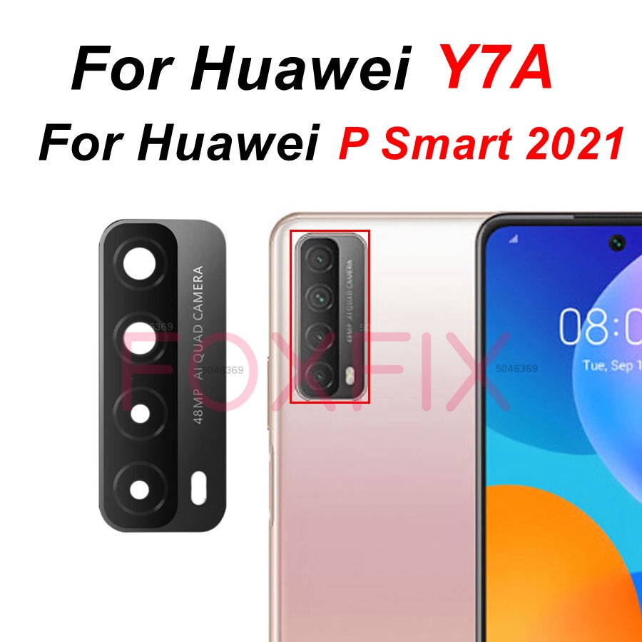 ด ้ านหลังกล ้ องเลนส ์ แก ้ วสําหรับ Huawei P สมาร ์ ท 2021 Y7A PPA ...