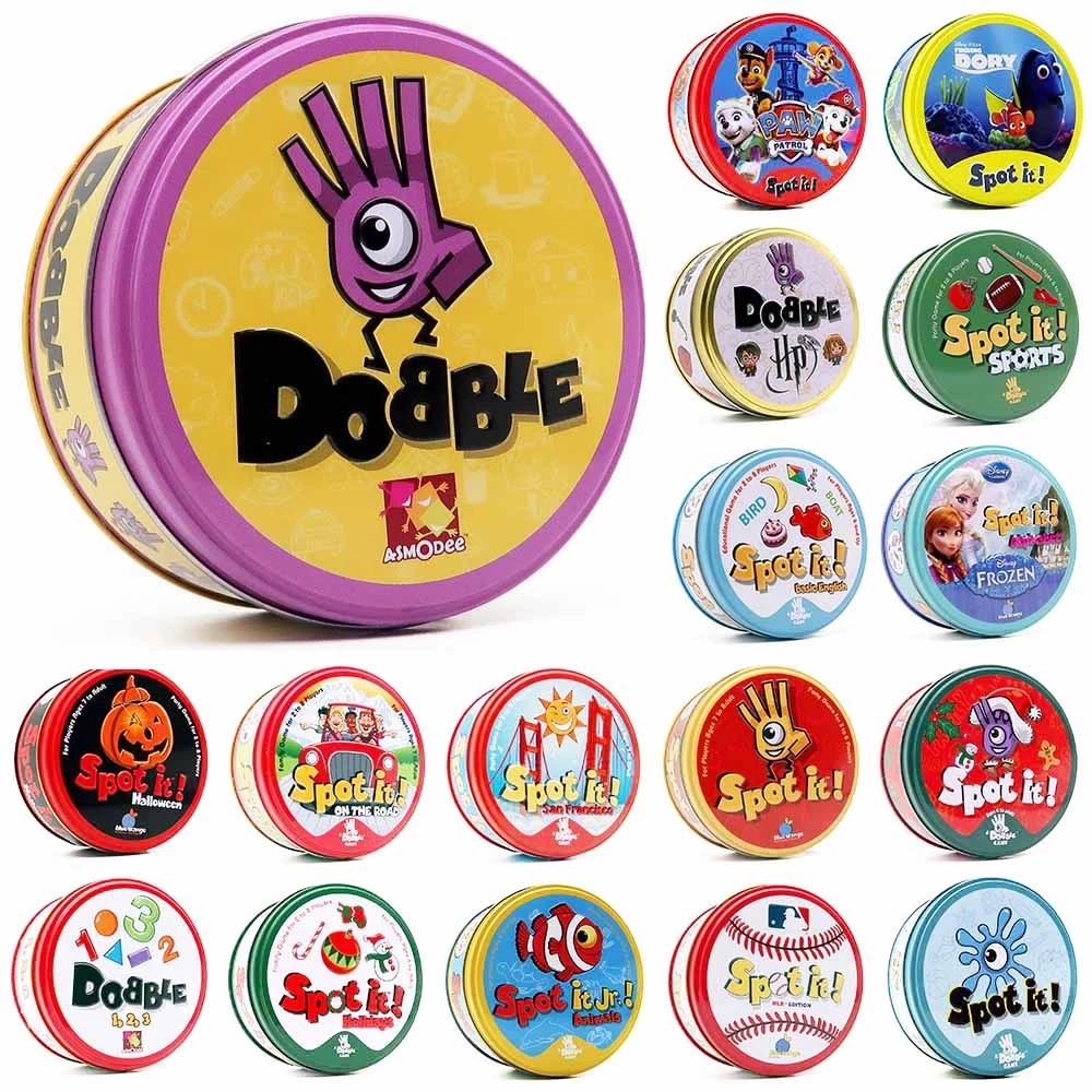 30/55PCS Dobble การ์ดเกม Spot It เกมกระดานตาราง | Shopee Thailand