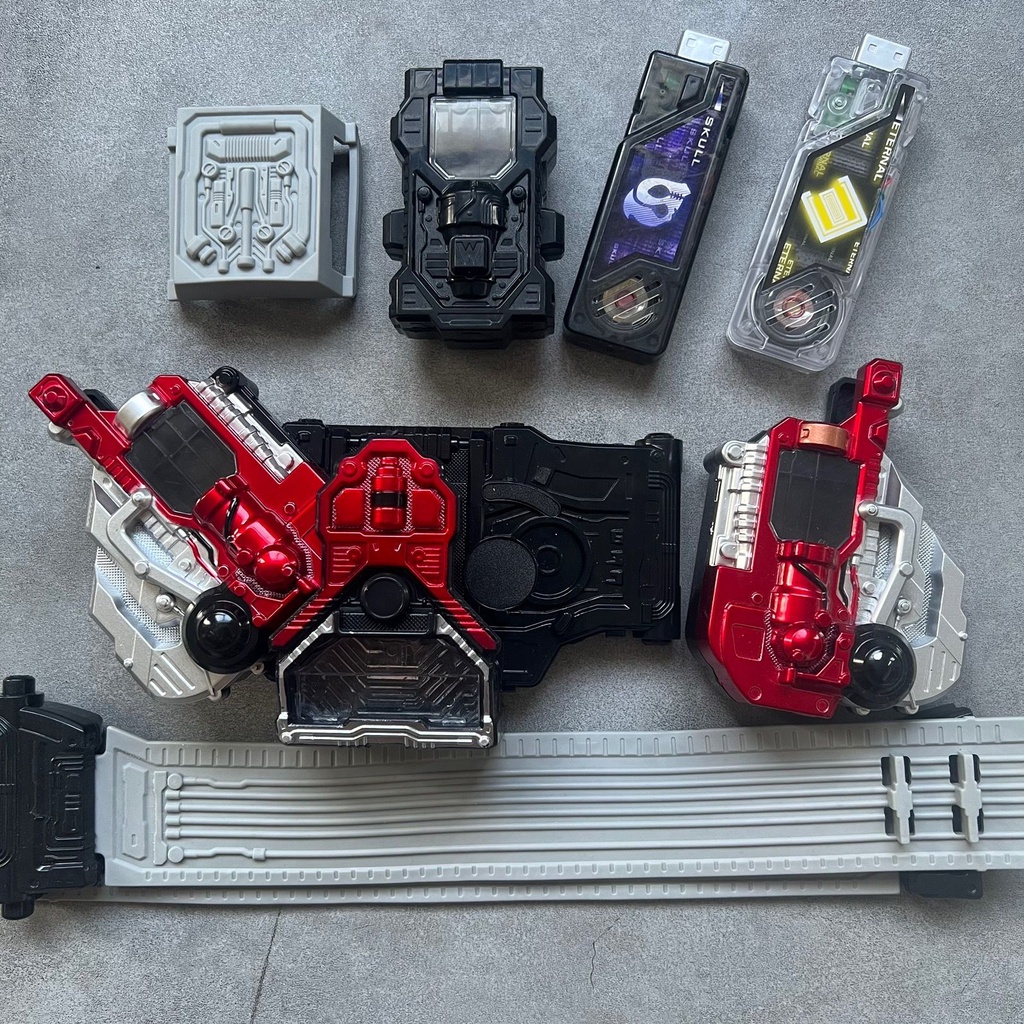 เข็มขัดคาเมนไรเดอร์ W Henshin Belt Ver. 20th DX Double Driver Masked Rider W Transformation Belt ...