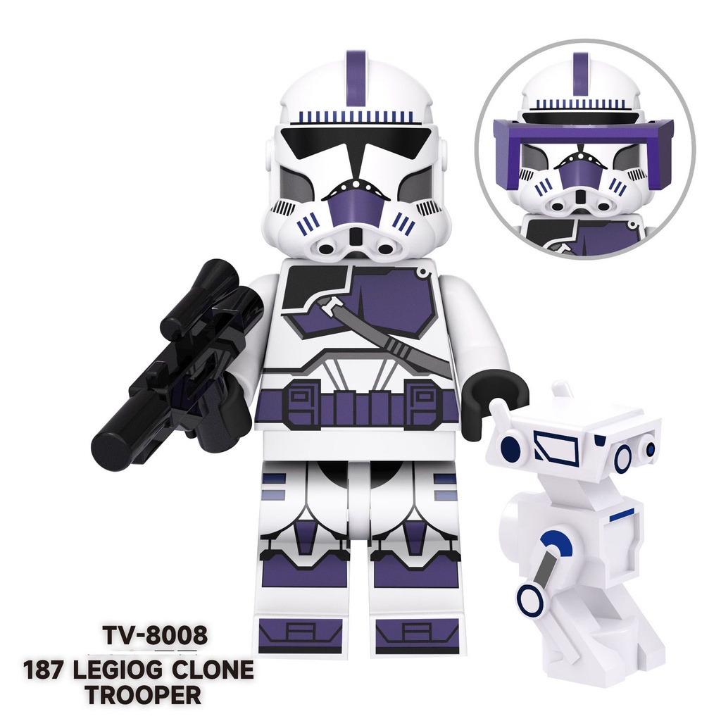ของเล่นตัวต่อ ฟิกเกอร์นาโน รูป Star Wars clone soldier defender Asoka ...