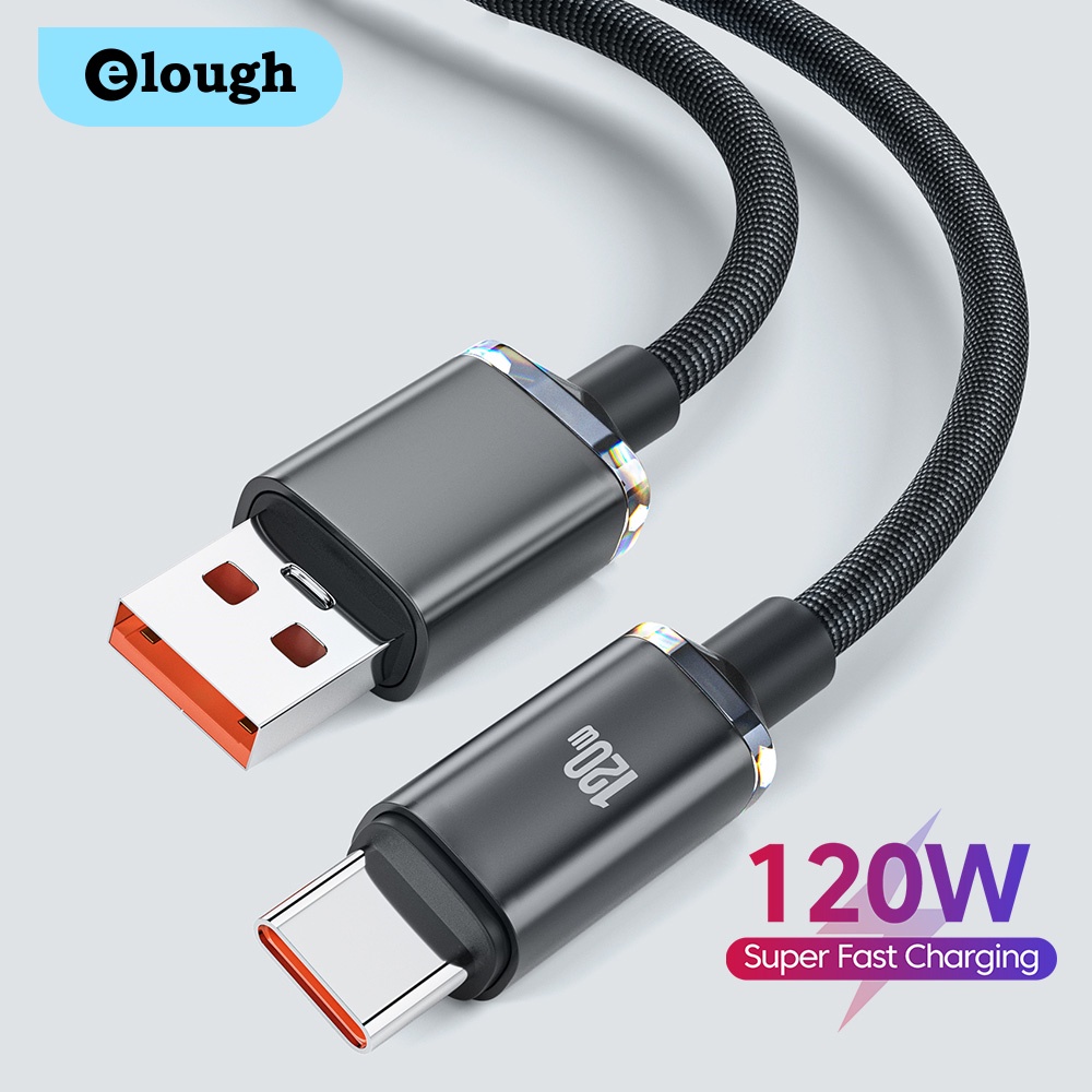 Elough สายชาร์จ USB Type C 120W SCP 6A 66W ชาร์จเร็วมาก | Shopee Thailand