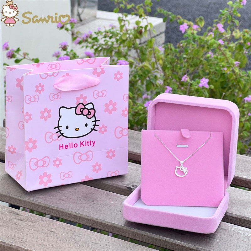 SANRIO สร้อยคอ พร้อมจี้แหวน ลายการ์ตูน Hello Kitty Grace Sweet Kawaii ...