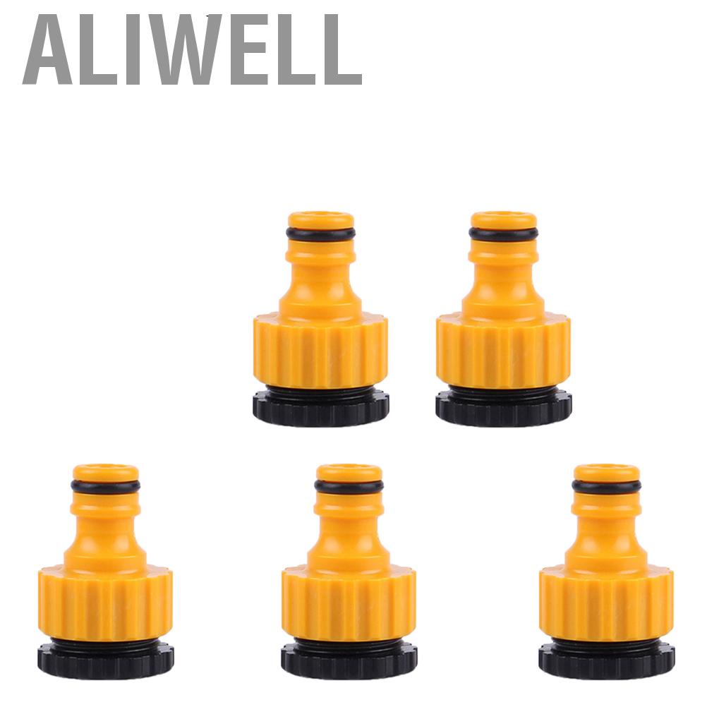 Aliwell 5Pcs Quick Tap Water Connector Adapter 3/4in 1/2in Barbed ...