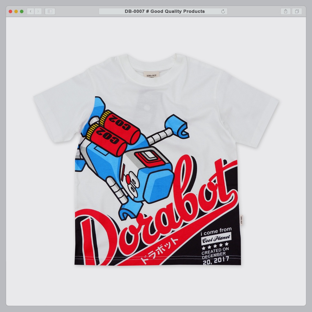 DB-0007 Cartoon Home เสื้อยืดคอกลมเด็ก...Dora-Bot ลิขสิทธิ์แท้ | Shopee Thailand