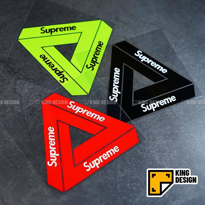 Fashion Brand Hipster Bumper Stickers Supreme Creative Triangle Warning ...