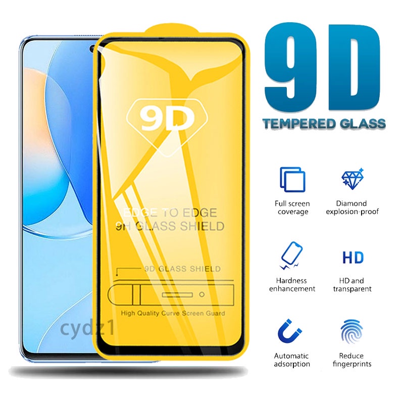 ฟิล์มกระจก สำหรับ แบบเต็มจอ 9D รุ่นใหม่ Huawei Nova Y61 Y90 Y70 Plus 11i 10 9 8 7 6 SE 5T Y6p Y9 ...