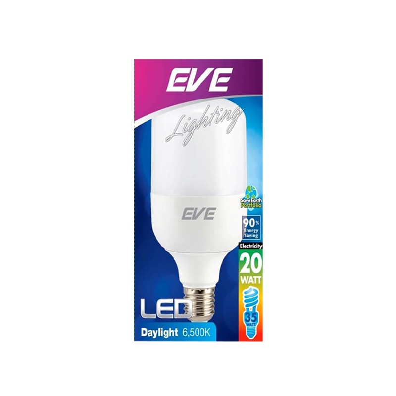 หลอดไฟ LED Day Light EVE LIGHTING รุ่น Eve Hight Watt SHOP BULB E27 กำลัง 20 วัตต์ | Shopee Thailand