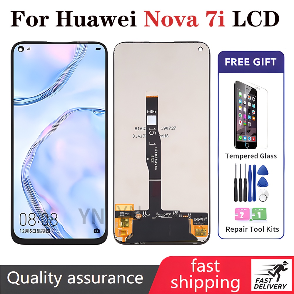 อะไหล่หน้าจอสัมผัส LCD แบบเปลี่ยน สําหรับ Huawei Nova 7i LCD JNY-LX2 ...