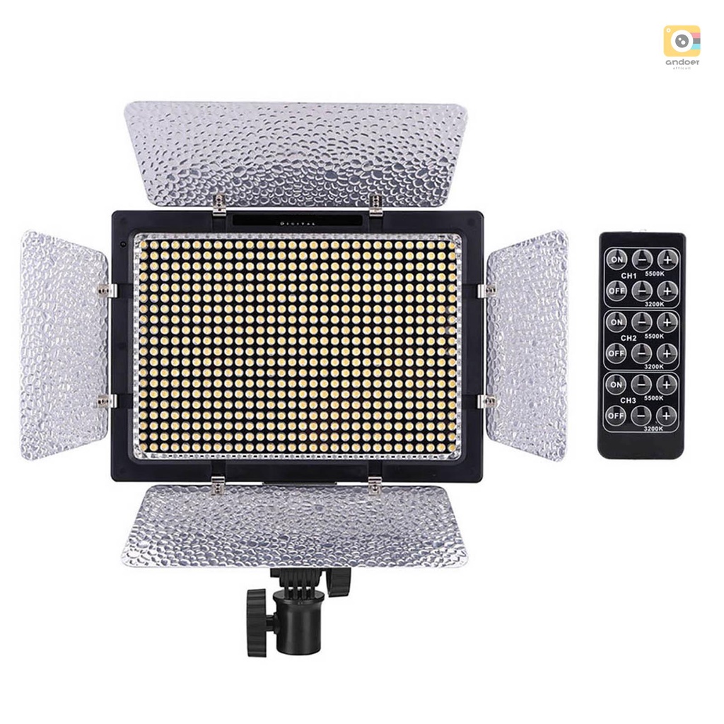 YN600L 600 LED Studio Video Light Lamp Color Temperature Adjustable for ...