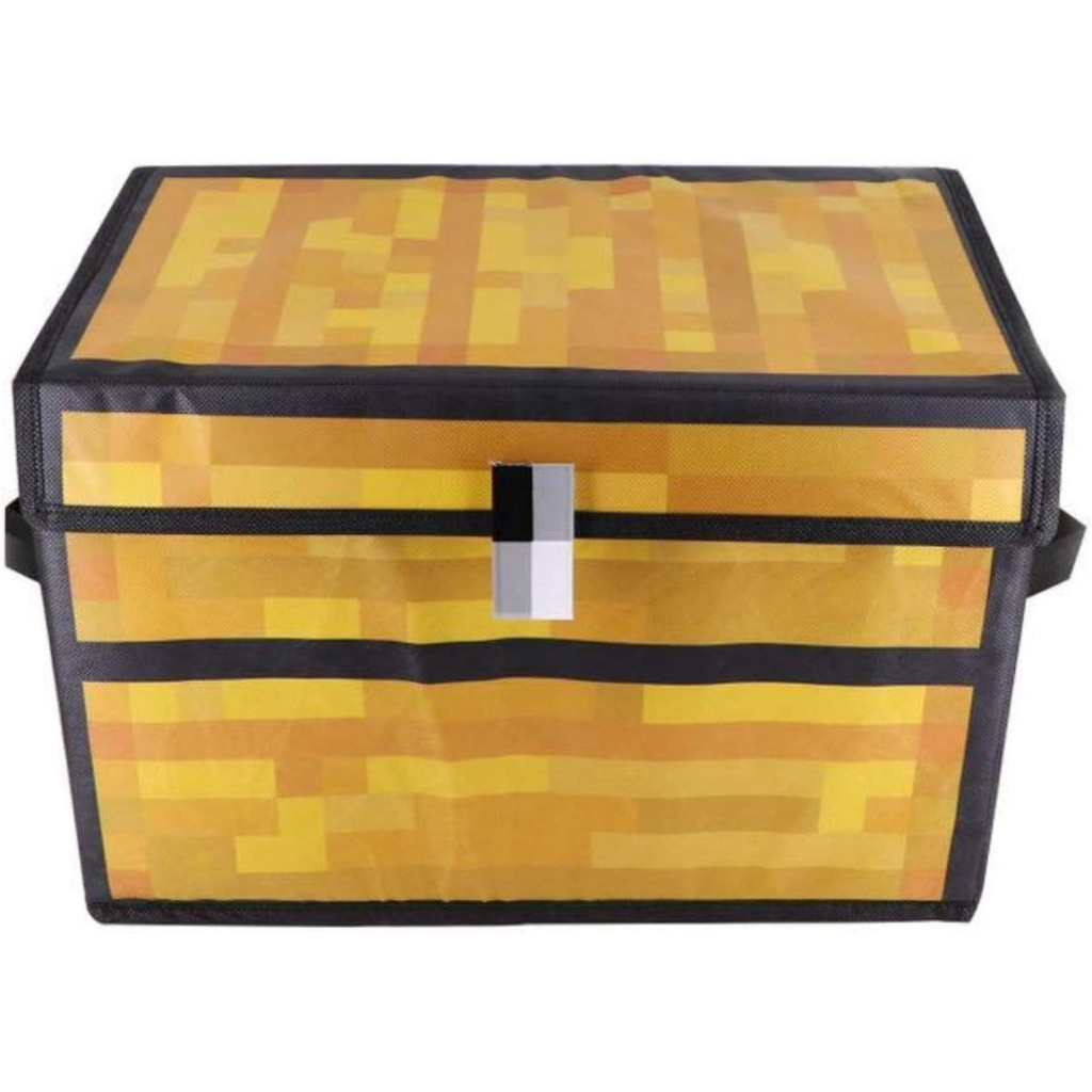 Minecraft Treasure Chest กล่องเก็บของเล่นเด็ก กล่องเก็บของแบบพับได้ ...